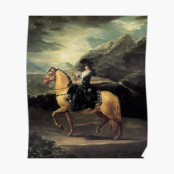 "Vallabriga on horseback - Francisco Goya" Poster for Sale by ...