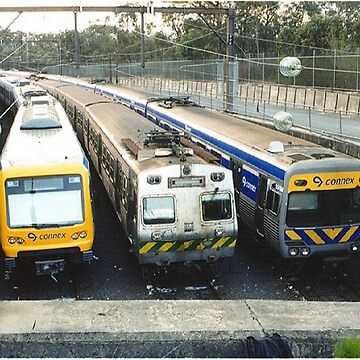 "Hitachi, Comeng, x-trap" Sticker for Sale by Rocklockwood | Redbubble