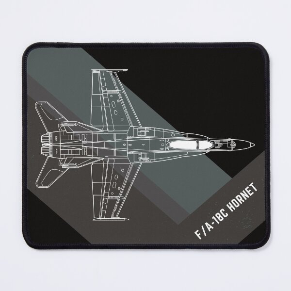 "F/A-18C Hornet minimalistic wireframe" Mouse Pad for Sale by Aniama ...