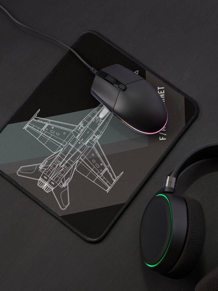 "F/A-18C Hornet minimalistic wireframe" Mouse Pad for Sale by Aniama ...