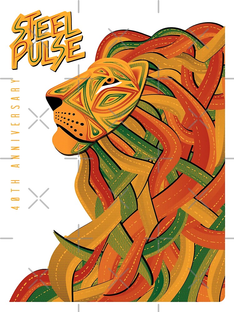 "Steel Pulse 40th Anniversary" Sticker by pamcintos | Redbubble