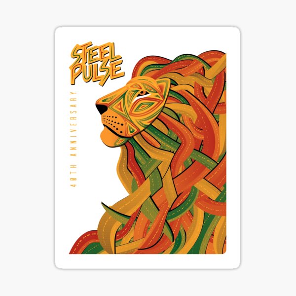 "Steel Pulse 40th Anniversary" Sticker by pamcintos | Redbubble