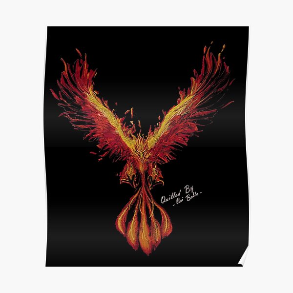 "Phoenix " Poster for Sale by quillArtRB | Redbubble