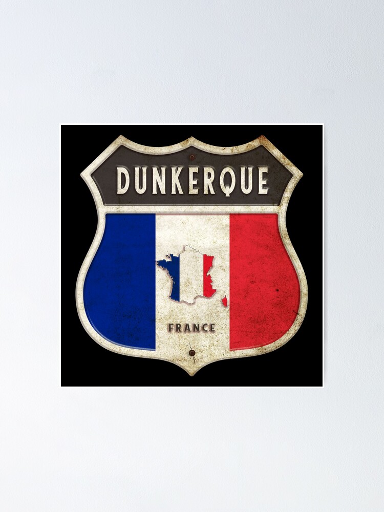 Póster «Diseño de banderas de escudo de armas de Dunkerque France» de ...