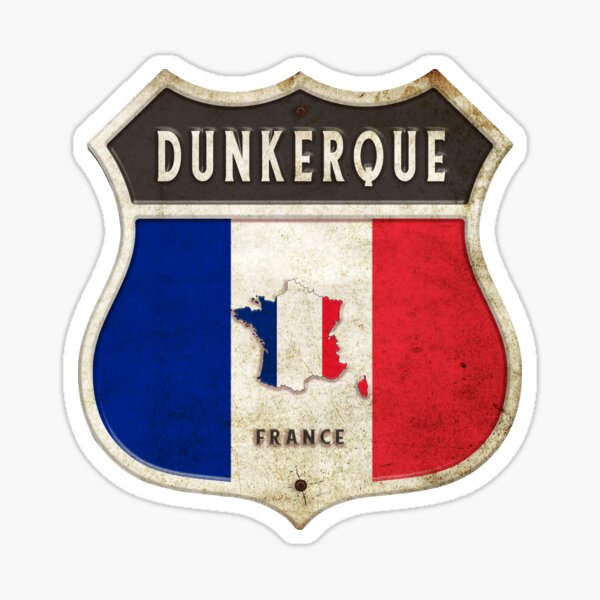 "Dunkerque France coat of arms flags design" Sticker by Rocky2018 ...