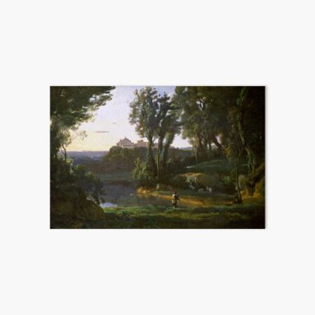 "Site in Italy by Jean-Baptiste-Camille Corot (1839)" Art Board Print ...