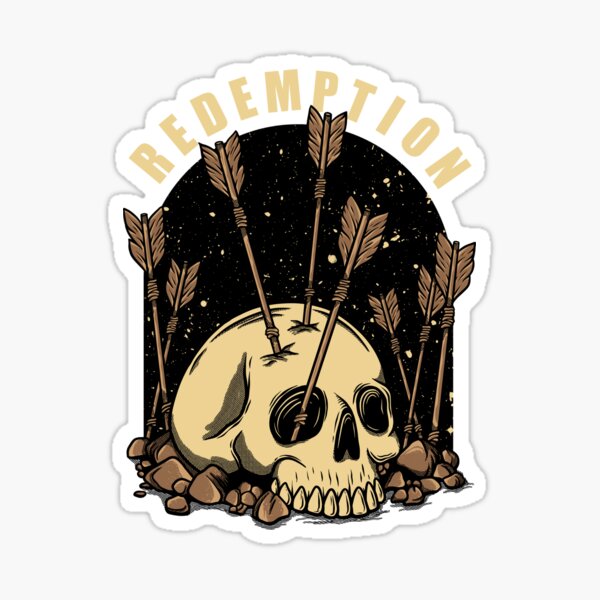 "REDEMPTION" Sticker by royalsdesign | Redbubble