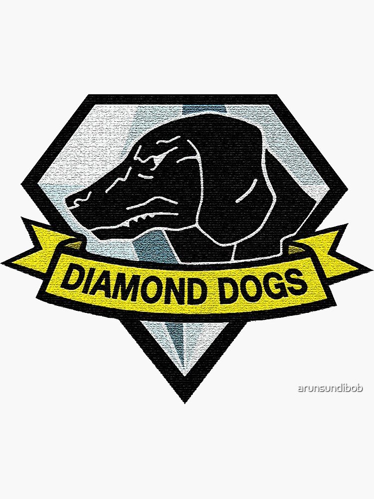 "Metal Gear Solid V - Diamond Dogs Badge" Sticker by arunsundibob ...