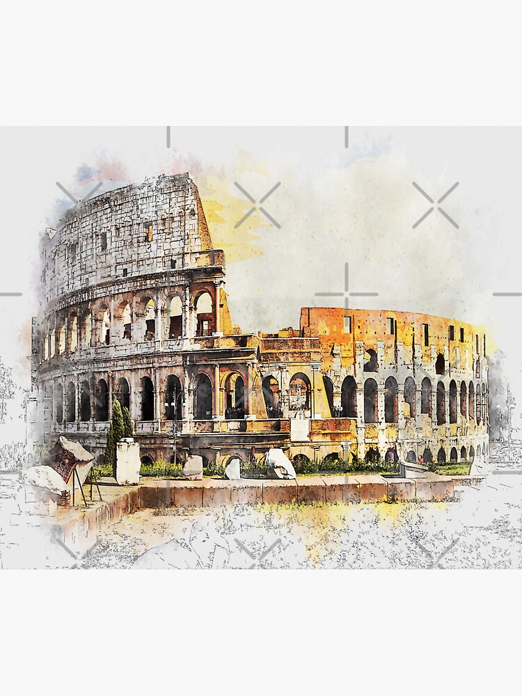 "Rome - Colosseum" Sticker by Arrows91 | Redbubble