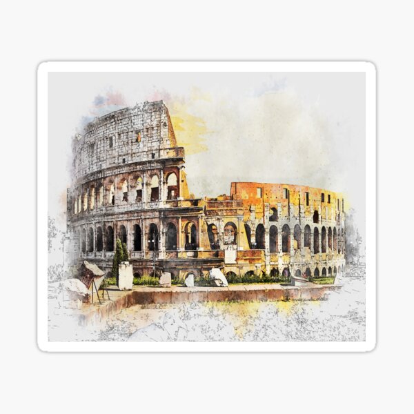 "Rome - Colosseum" Sticker by Arrows91 | Redbubble