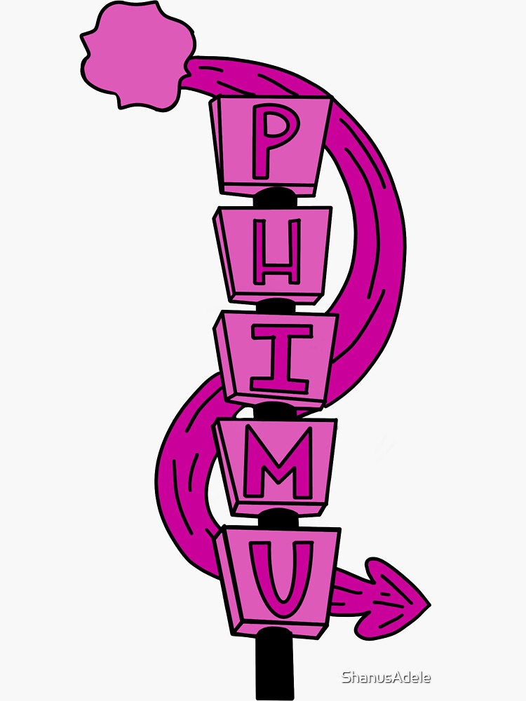 "Pink Road Sign" Sticker by ShanusAdele | Redbubble