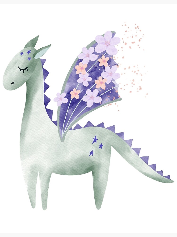 "Pretty Dragon" Poster for Sale by DragonDameVA | Redbubble