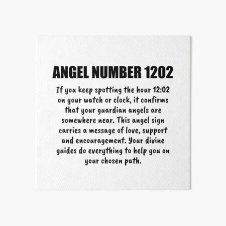 Lámina rígida «Significado del número angelical 1202, número angelical ...