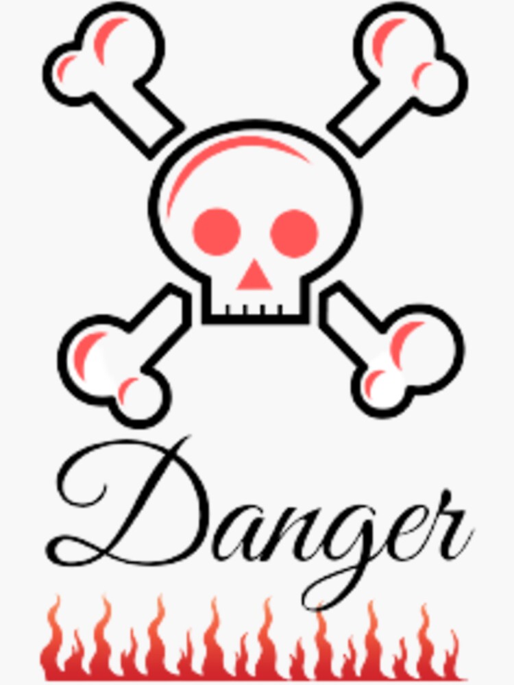 "Dangers Dangers da" Sticker for Sale by Emanfarid | Redbubble