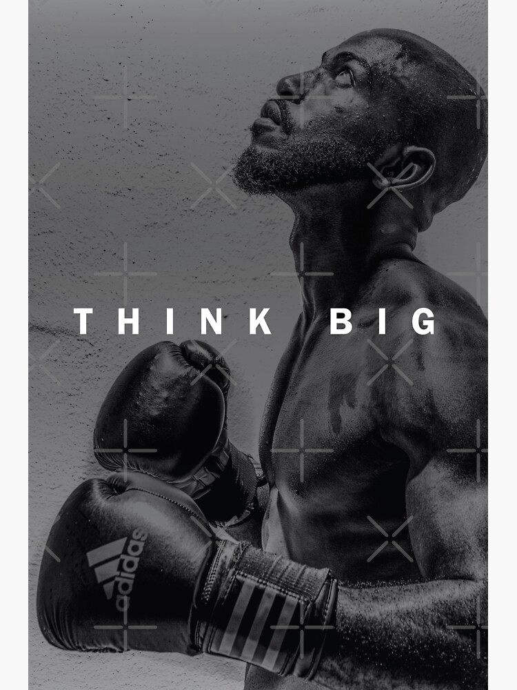 "Motivational Quotes Think Big Poster Design " Sticker by HustleArtShop ...