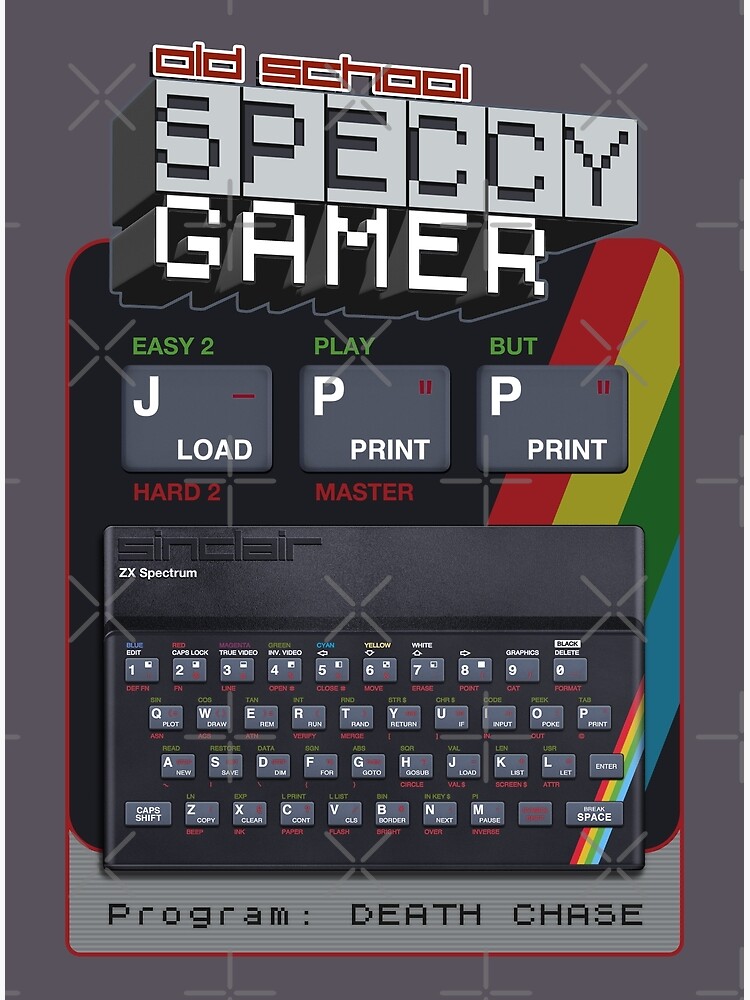 Póster «Old School Speccy Gamer - Programa: Death Chase | Computadora ...
