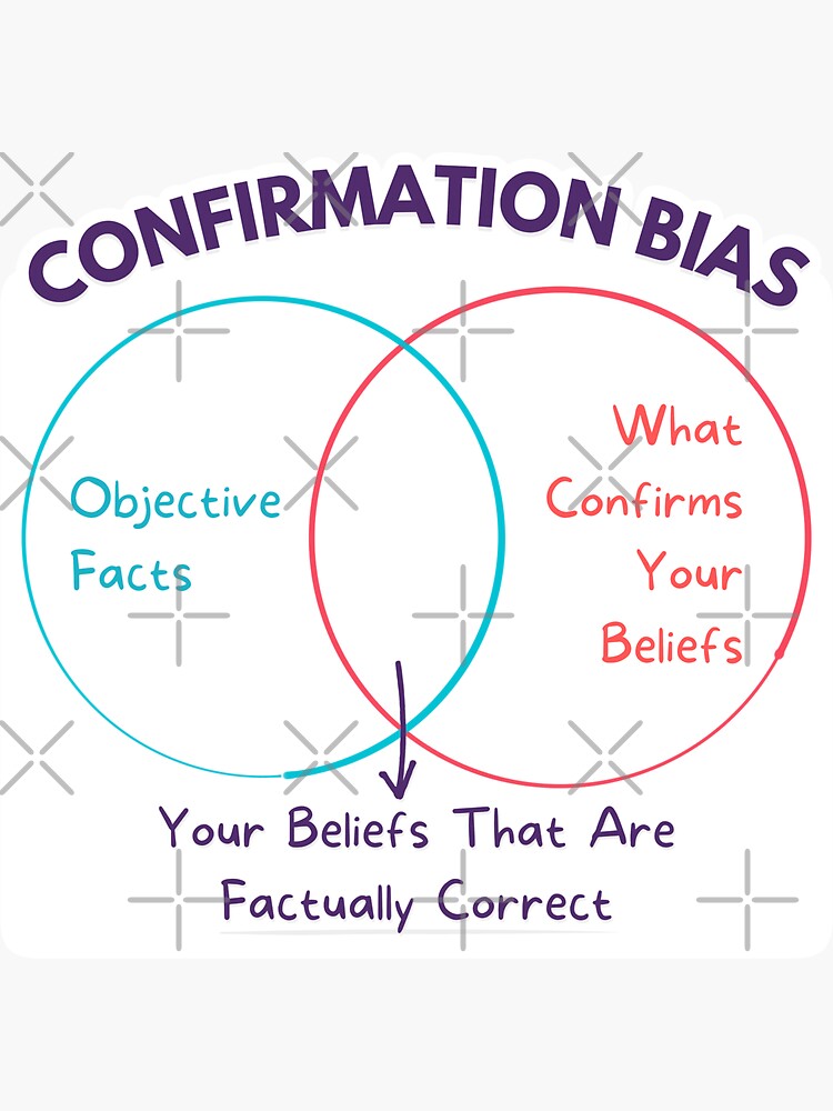 "Confirmation Bias – Science " Sticker by cinsarad | Redbubble