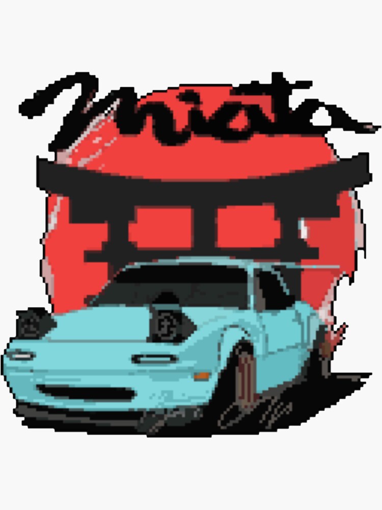 Pegatina «mazda miata pixel art» de Daginman | Redbubble