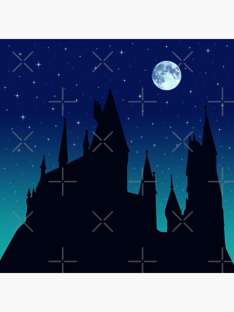 "Moon and castle" Poster for Sale by RafaTakami | Redbubble