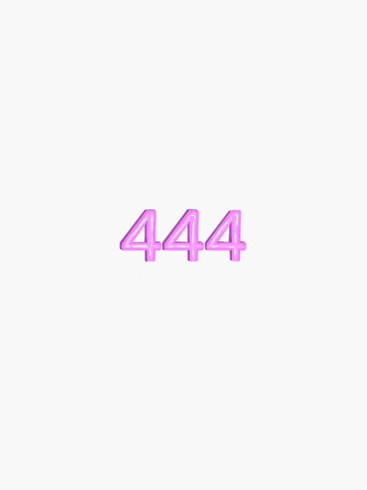 "444 " Sticker for Sale by gsimons | Redbubble
