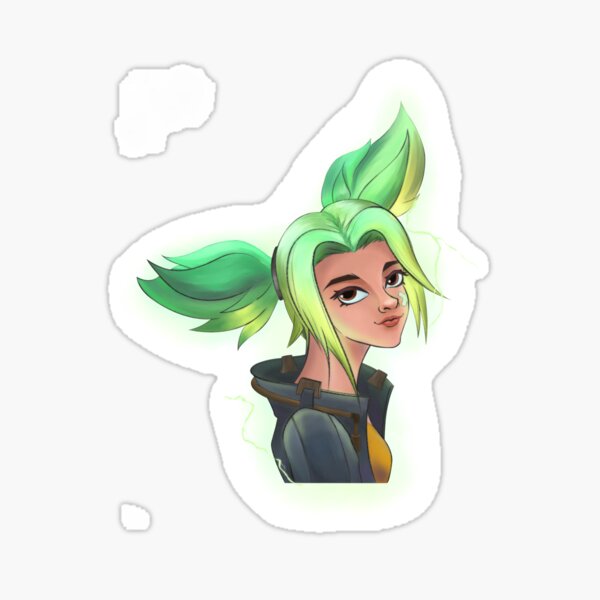 "LOL ADC Zeri" Sticker by deidei236 | Redbubble
