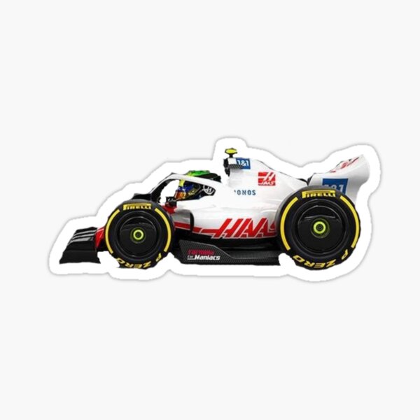 "Haas F1 car artwork" Sticker by JoCo18 | Redbubble