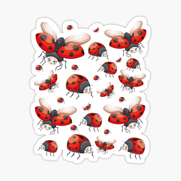 "Cute Ladybug Design Is a Cool Ladybug" Sticker by Estrytee | Redbubble