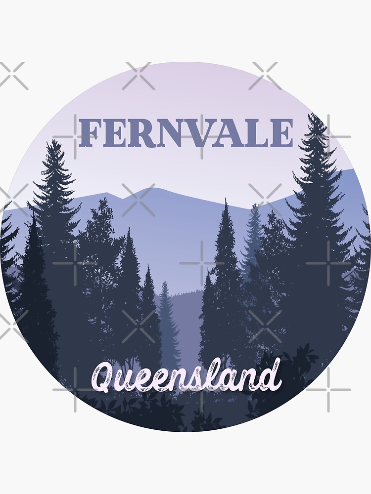 "Fernvale Queensland Landscape" Sticker by InvestingRoad | Redbubble
