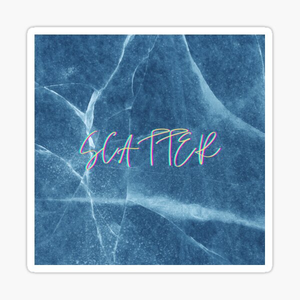 "Scatter" Sticker for Sale by lifeinspired4u | Redbubble
