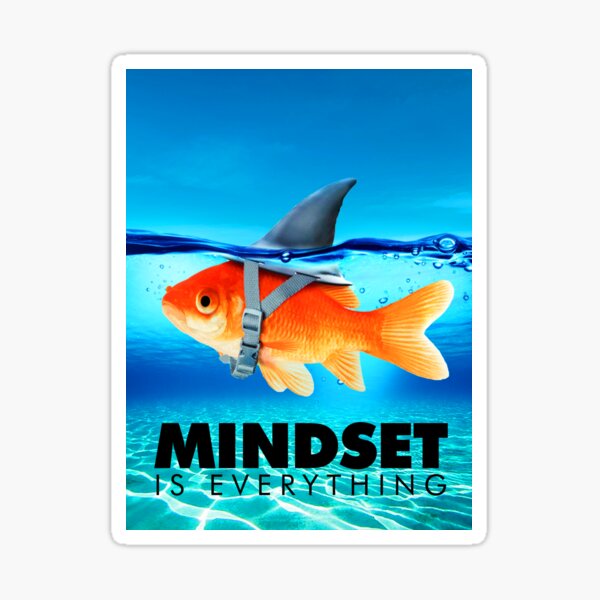 "Mindset Is Everything , Motivational Quotes Design " Sticker by ...