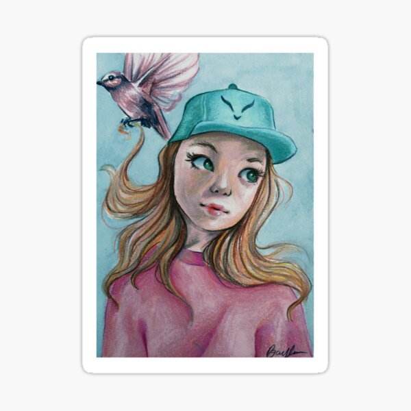 "Flutter" Sticker by BayleeCreatesRB | Redbubble