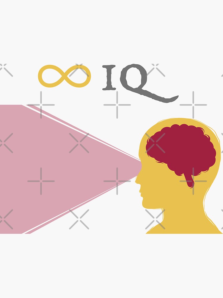 "∞ IQ - infinity " Sticker by OurShop00 | Redbubble