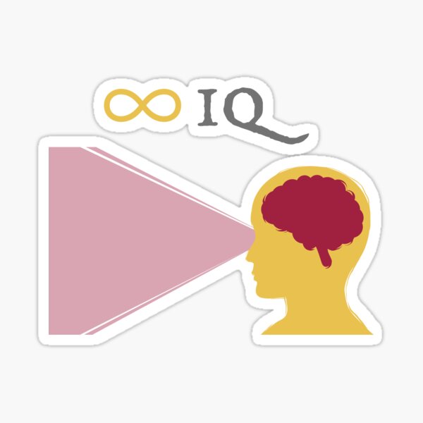 "∞ IQ - infinity " Sticker by OurShop00 | Redbubble