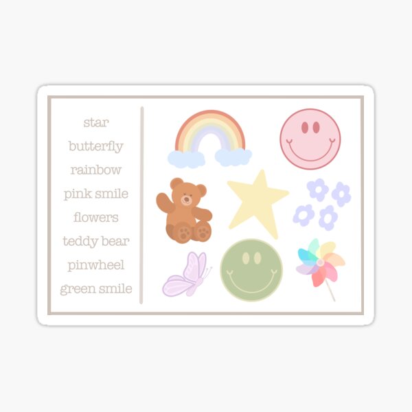 "CHILD LIFE DISTRACTION TOOL - ispy calm colors " Sticker by t-and-mae ...