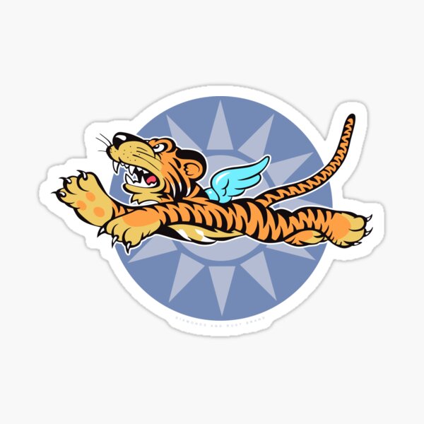"Flying Tigers Tshirt - World War II - Military Memorabilia" Sticker by ...