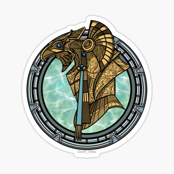 "Horus - Stargate" Sticker by Dark-Inks | Redbubble