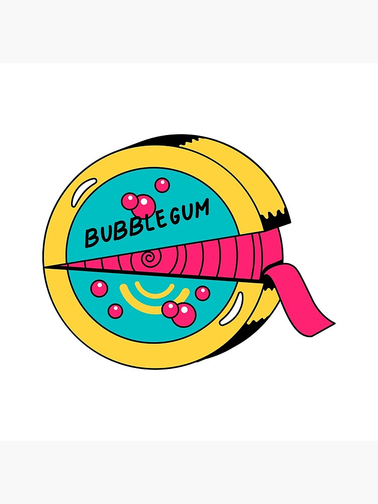 "classic pink bubble gum tape pattern pack" Poster for Sale by stickers ...