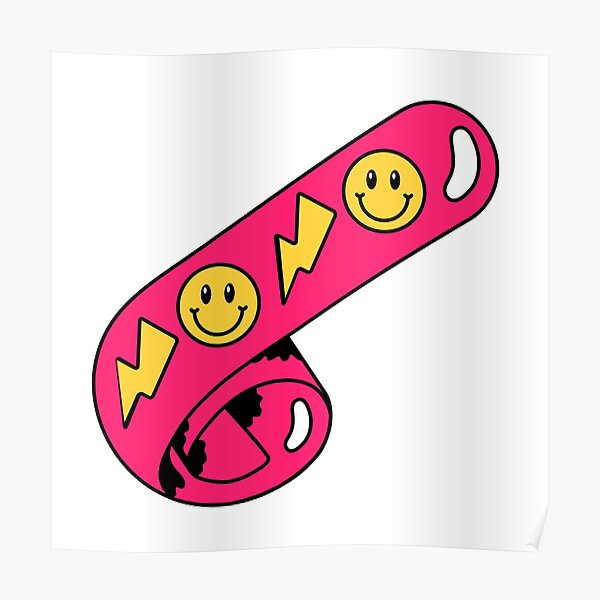 "retro slap bracelet pattern pack" Poster for Sale by stickers-packs ...
