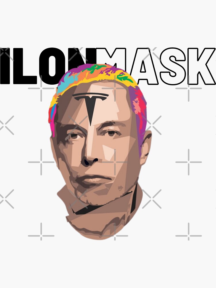 "ILON MASK" Sticker by shopAz13 | Redbubble