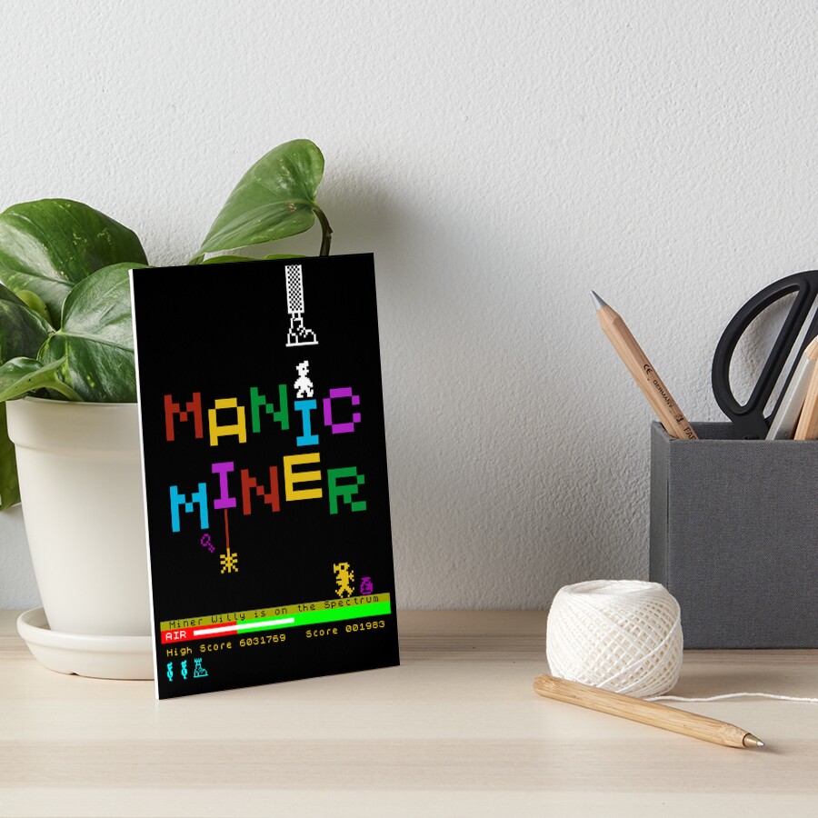 "Manic Miner Logo - Miner Willy is On The Spectrum | Sinclair ZX ...
