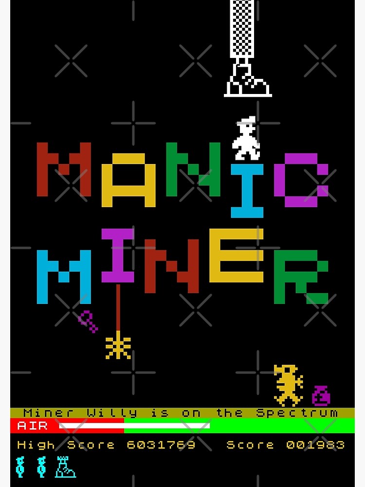 "Manic Miner Logo - Miner Willy is On The Spectrum | Sinclair ZX ...
