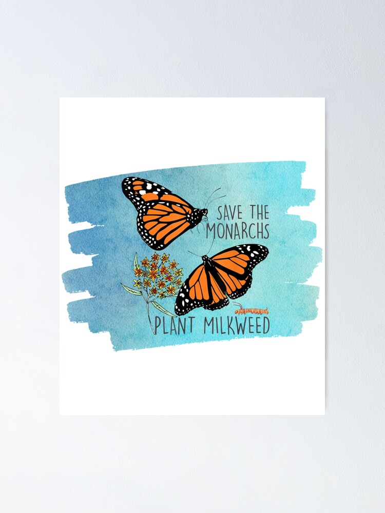 "Monarch Butterfly _quot_ Save the Monarchs - Plant Milkweed_quot ...