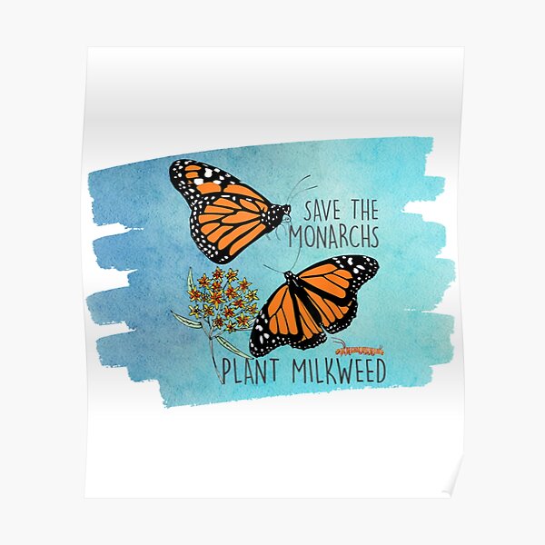 "Monarch Butterfly _quot_ Save the Monarchs - Plant Milkweed_quot ...