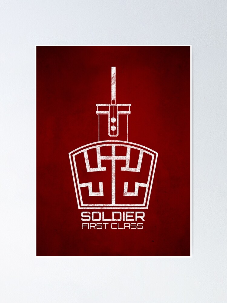 "FF7 Soldier First Class" Poster by Zonsa | Redbubble