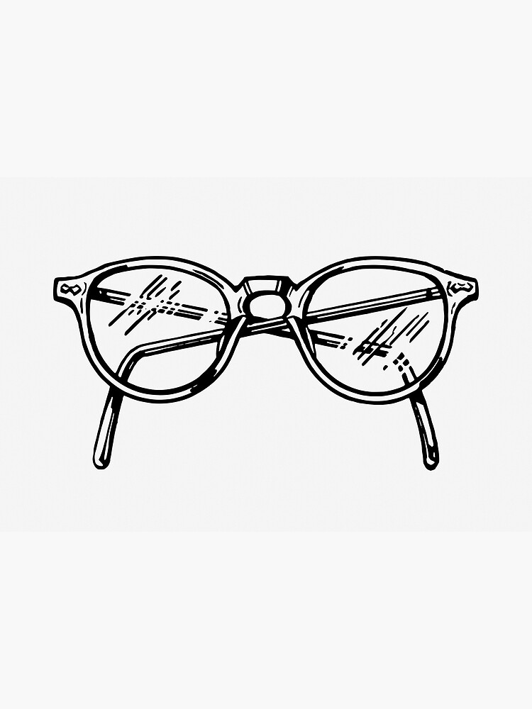 Vintage Eyeglasses Clip Art Poster For Sale By Msanirak Redbubble