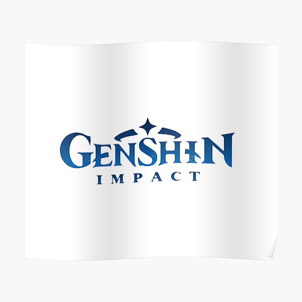 "Genshin Impact Logo" Poster by sixzi | Redbubble