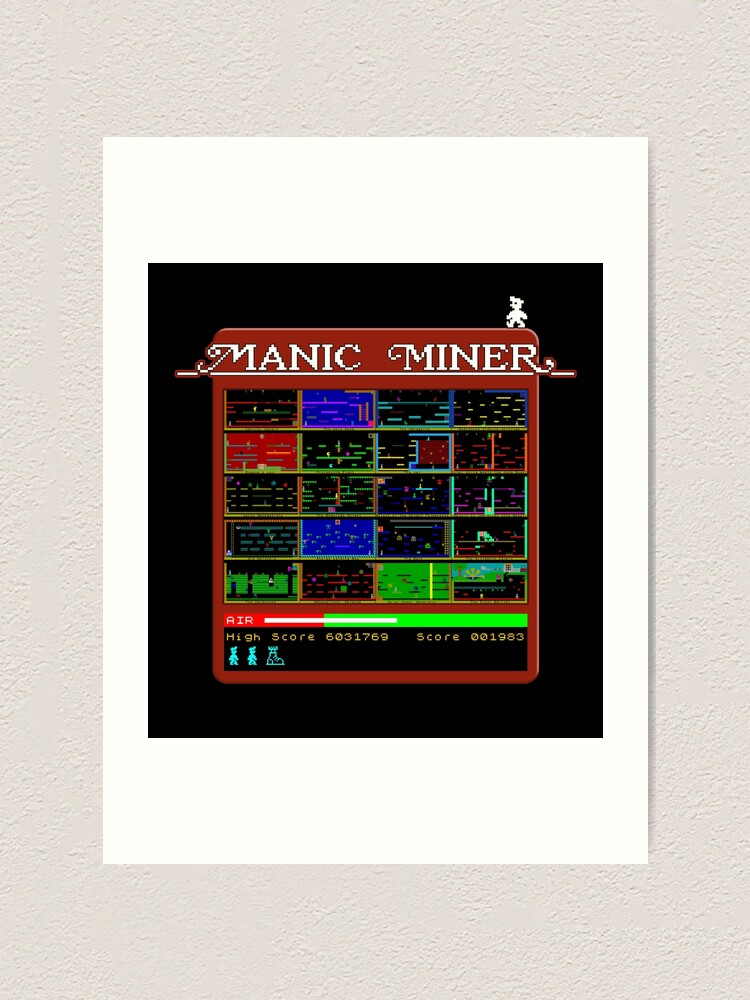 "Manic Miner Menu Logo and All Level Screens - Miner Willy | Sinclair ...