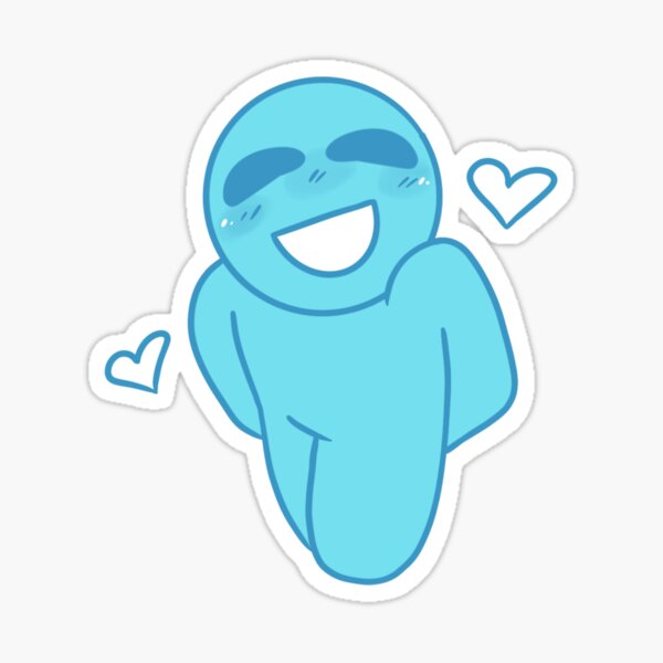 "Blushing Sticker" Sticker for Sale by Mindbreeze | Redbubble