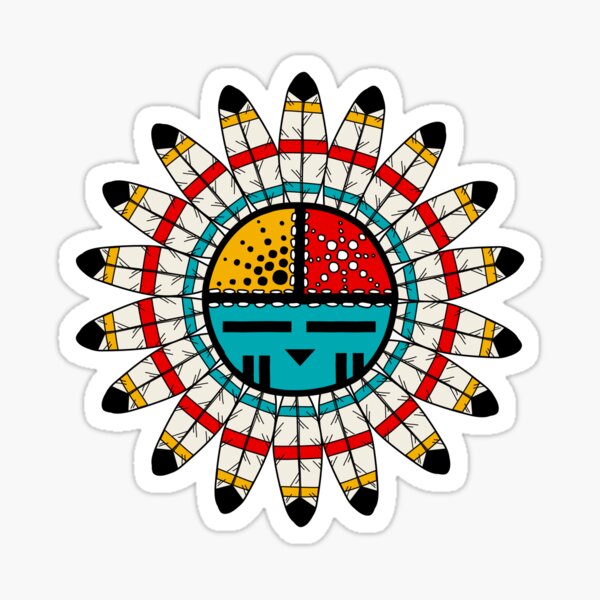 "Hopi Kachina Native American" Sticker by Stounrock | Redbubble