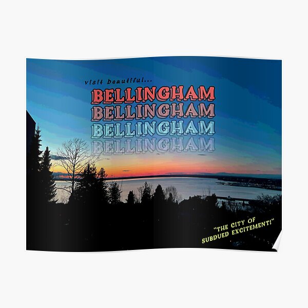 "Bellingham Bay Repeat Postcard" Poster for Sale by cascadesandwich ...